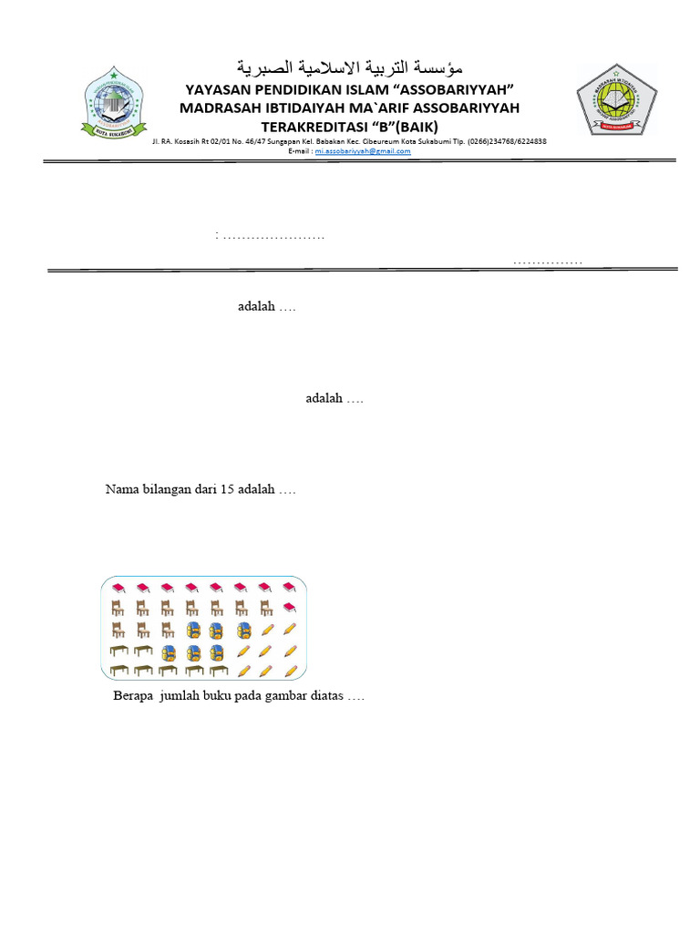 Sas MTK Kelas 1 Fix | PDF