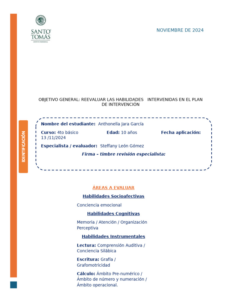Reevaluación de Habilidades Educativas | PDF | Las emociones | Oveja