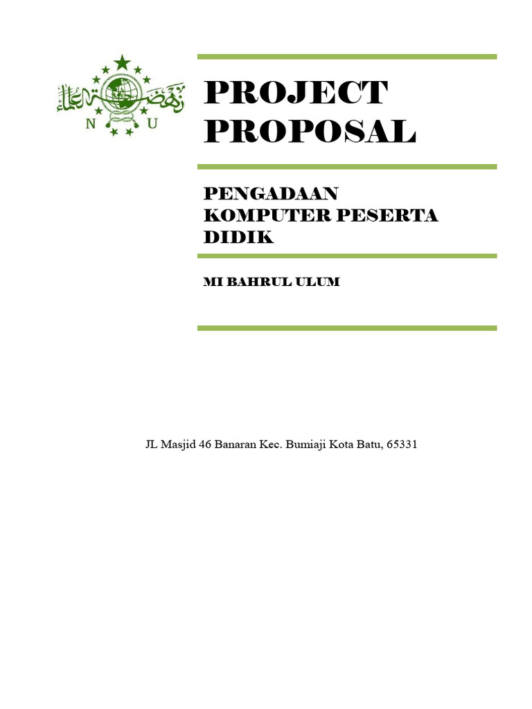 Proposal Bantuan Komputer | PDF