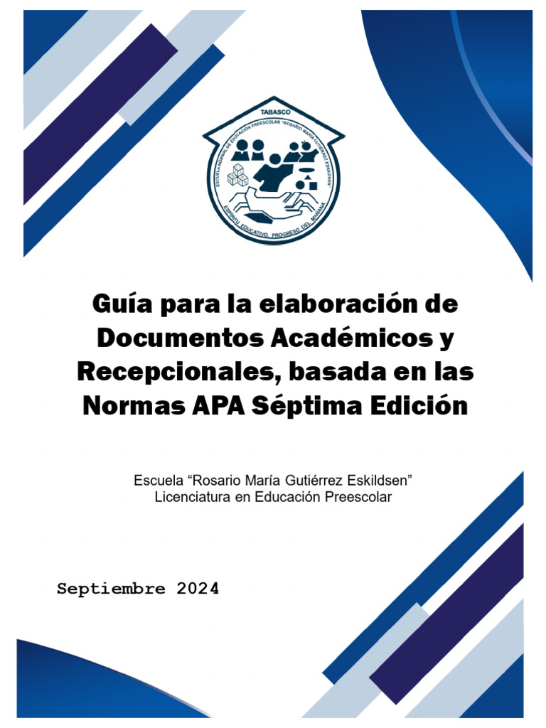 Guia Apa Enep 2024-2025 | PDF | Escuelas | Estilo apa