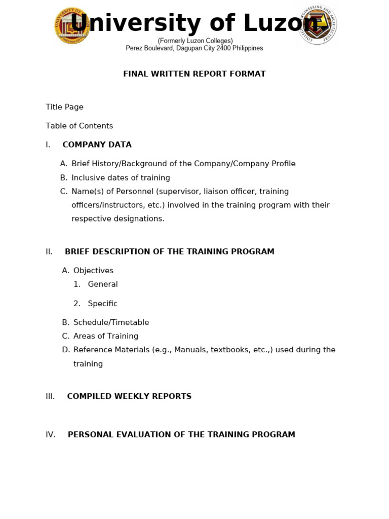 OJT Report | PDF | Career & Growth