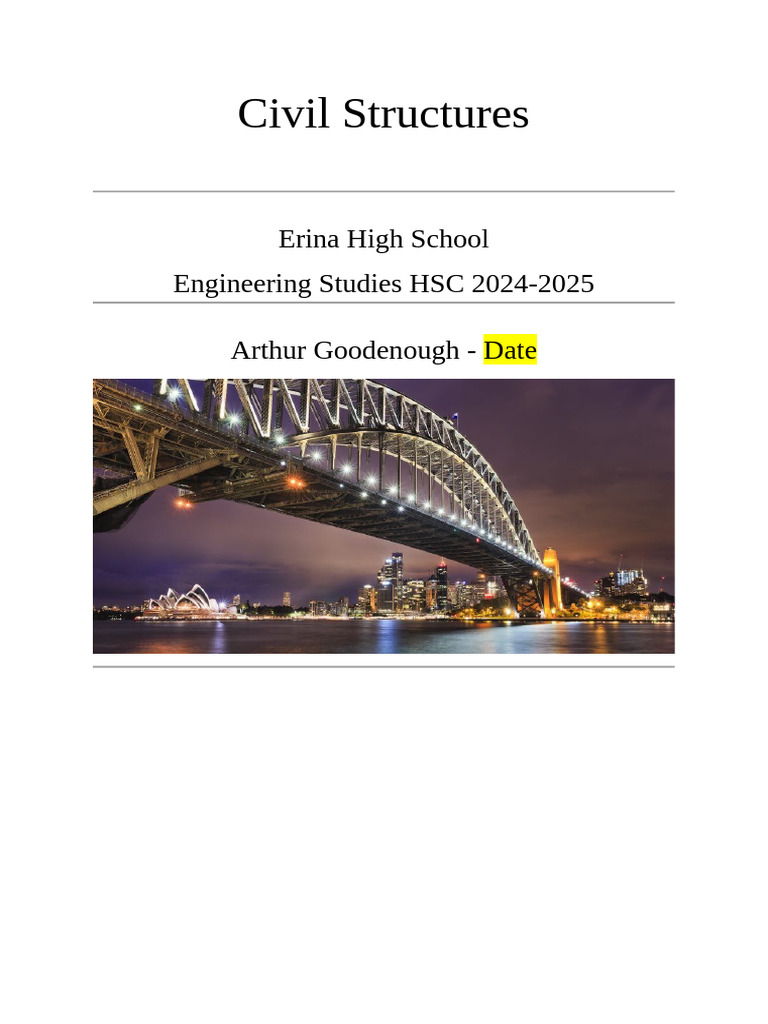 Engineering Report - Civil Structures (AutoRecovered) | PDF | Bridge | Truss