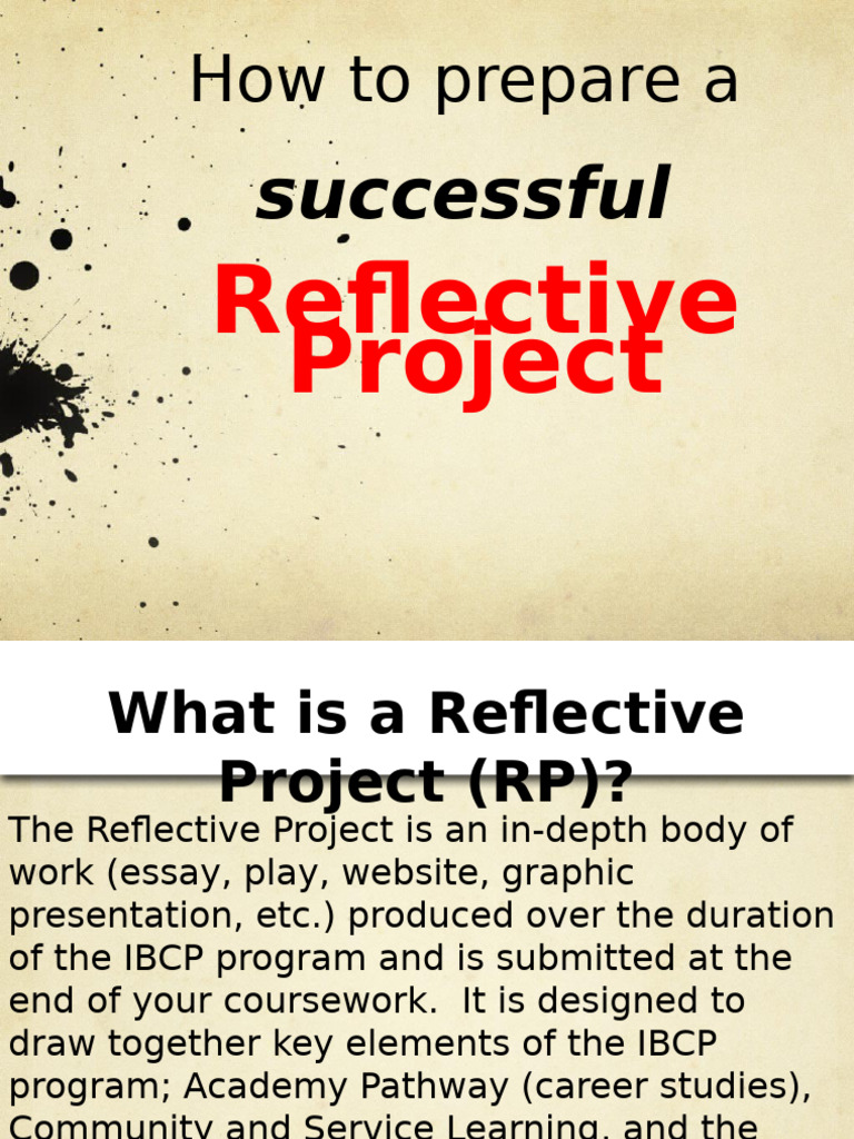 how_to_prepare_a_reflective_project | PDF | Cognition