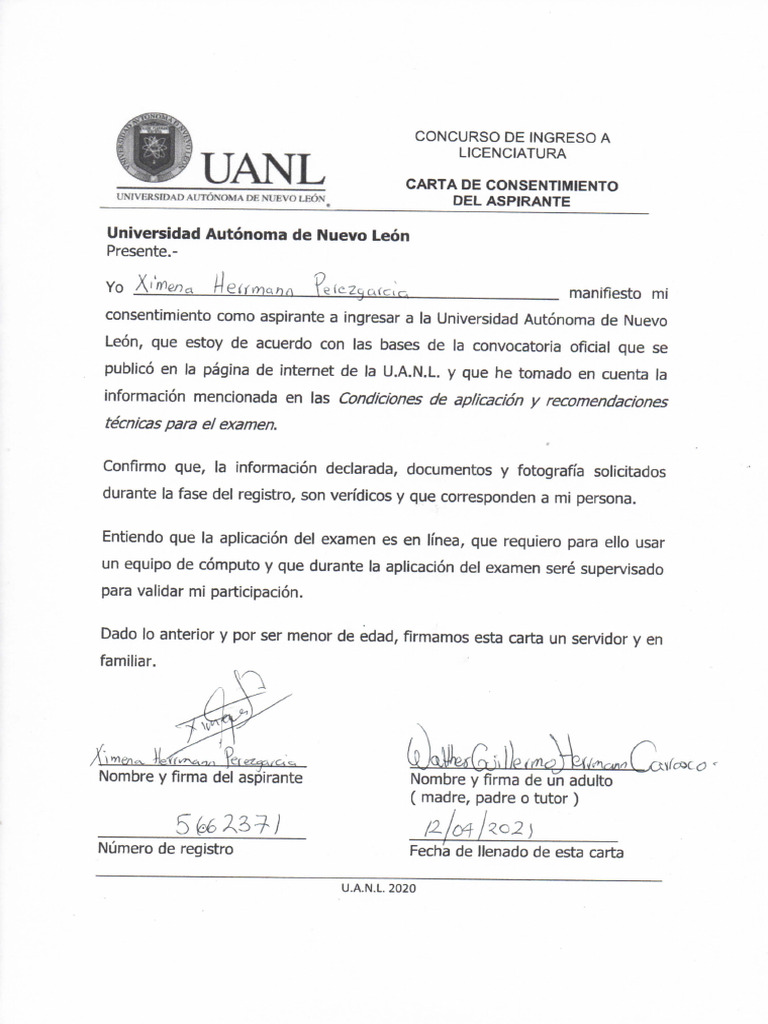 Carta UANL | PDF