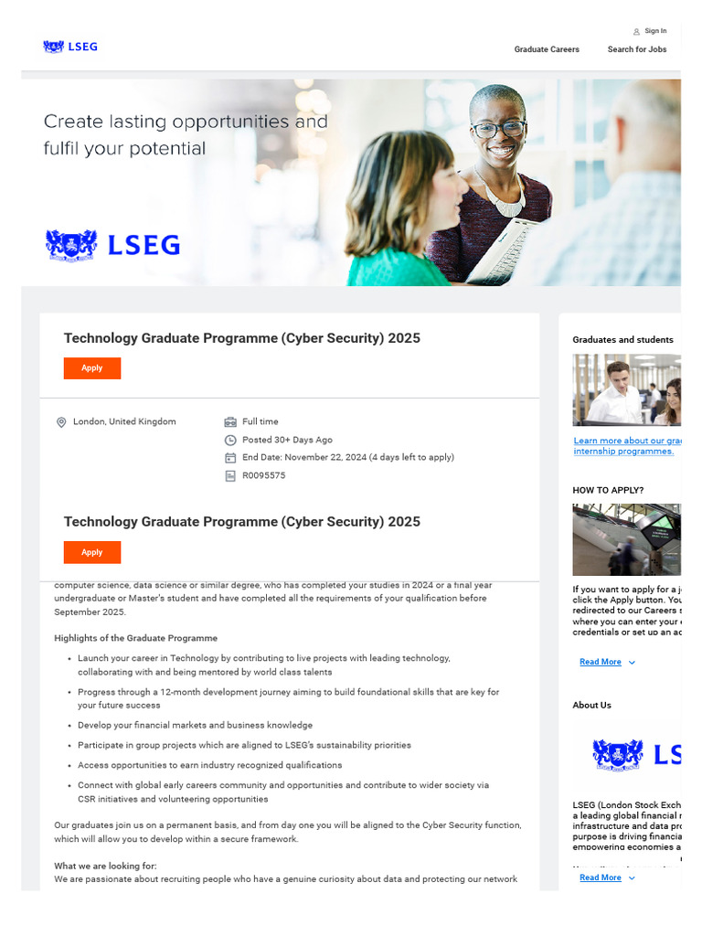 LESG graduate program | PDF | Sustainability | Recruitment