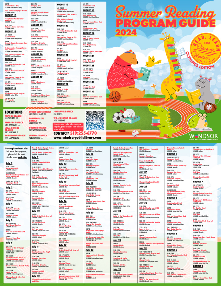 Summer Reading Program Guide - v6 | PDF