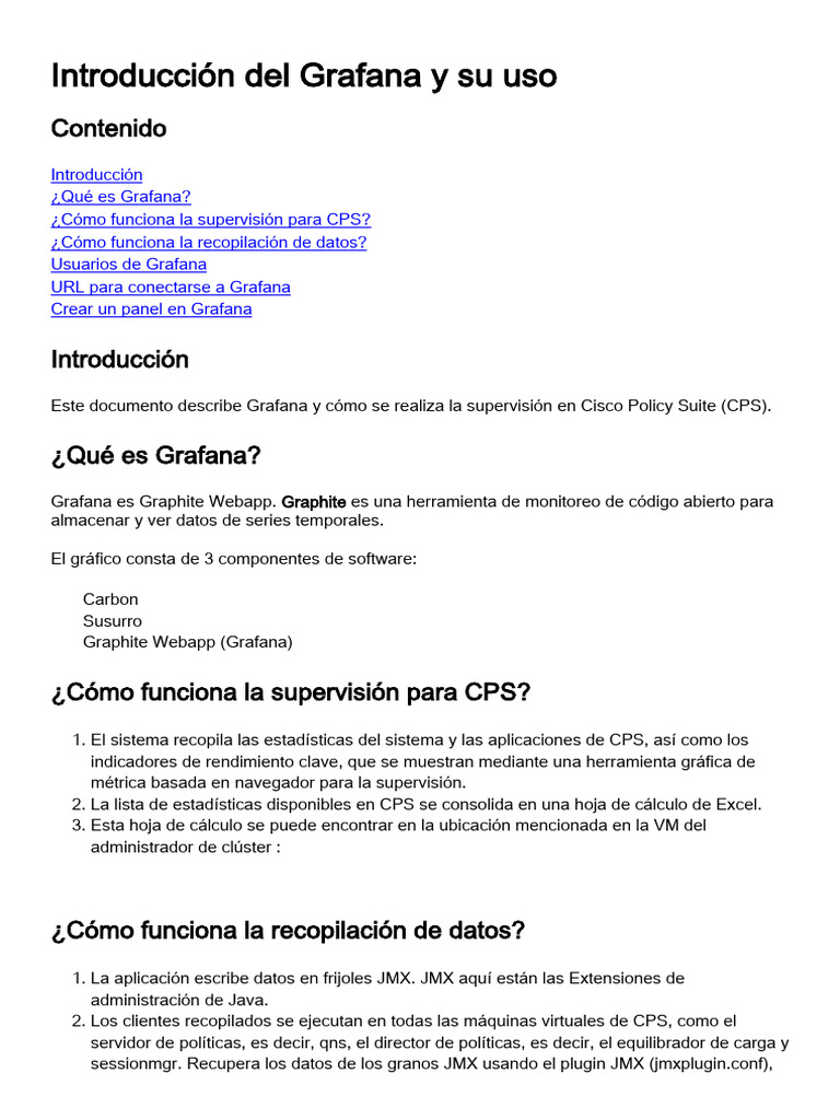 Introduction of Grafana and Its Usage | PDF | Aplicación web | Grupo de computadoras