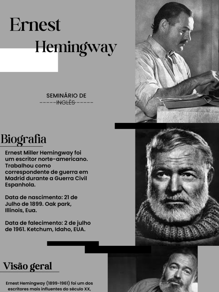 Portfólio de Foto | PDF | Ernest Hemingway