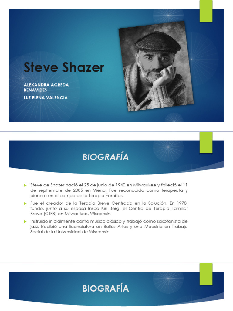 Steve Shazer - Terapia Breve Centrada en Soluciones | PDF ...