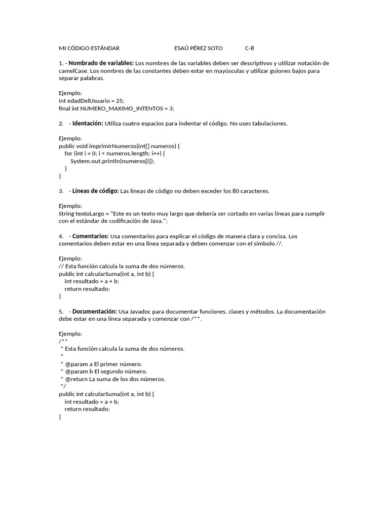 Mi Código Estándar | PDF | Métodos y materiales de enseñanza | Computadoras