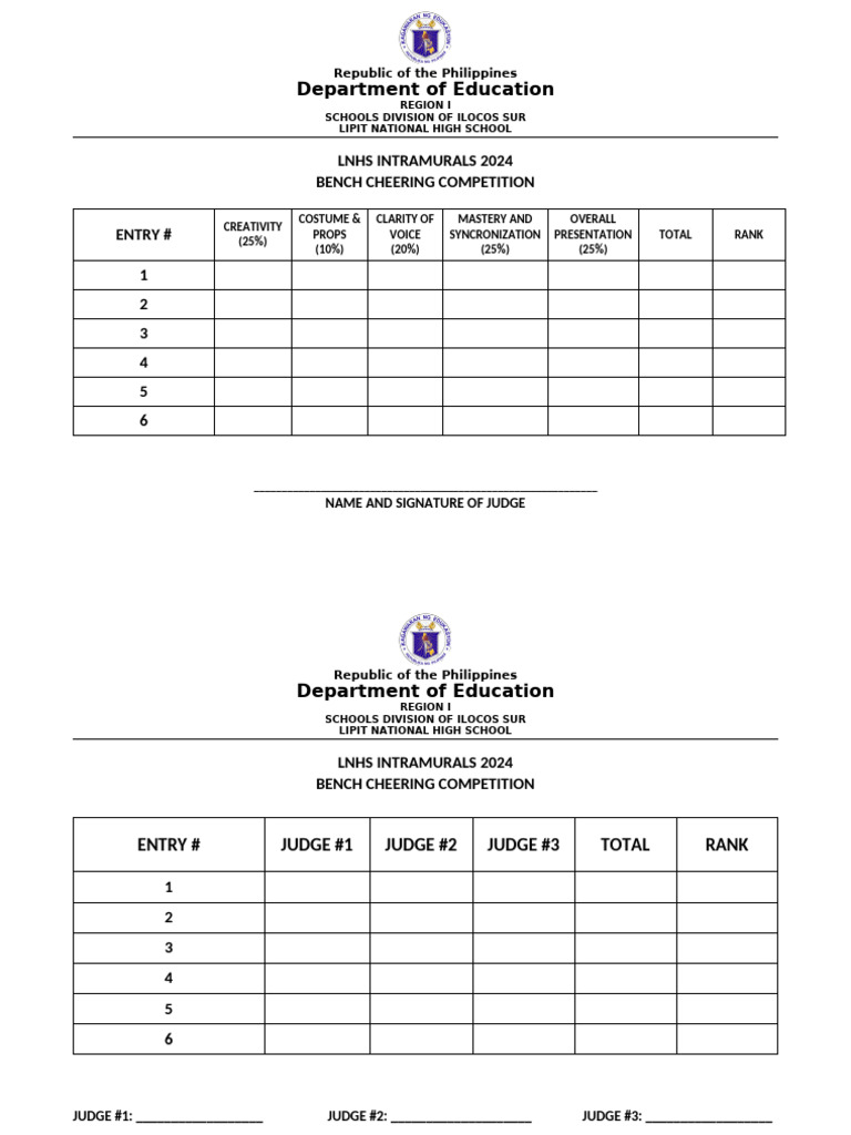 Bench Cheering | PDF