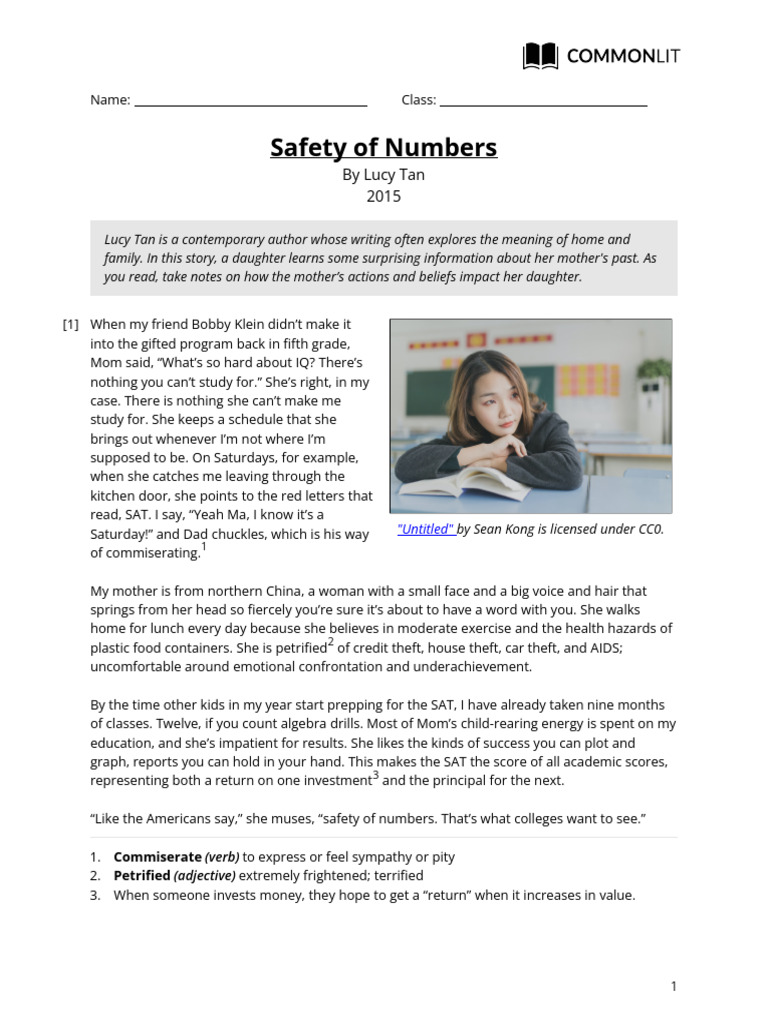 Safety of Numbers-Student | PDF | Risk
