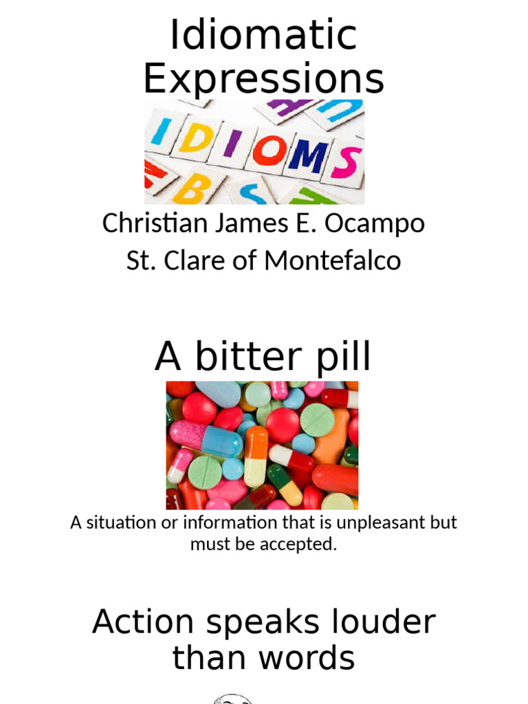 Idiomatic Expressions | PDF