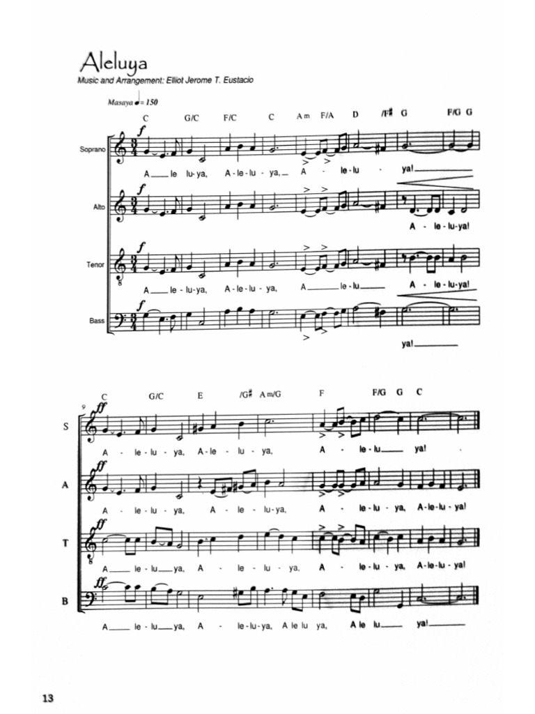 Aleluya (Isang Himig) | PDF