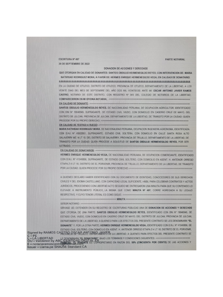 Minuta | PDF