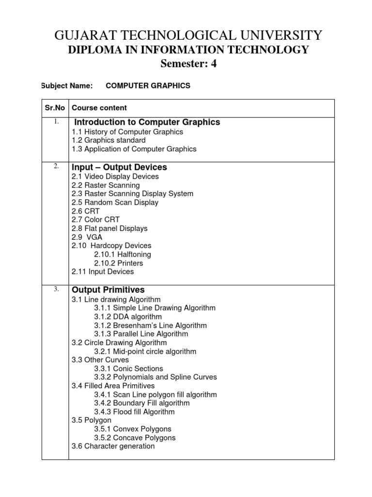Computer Graphic Pdf Computer Graphics 2 D Computer Graphics