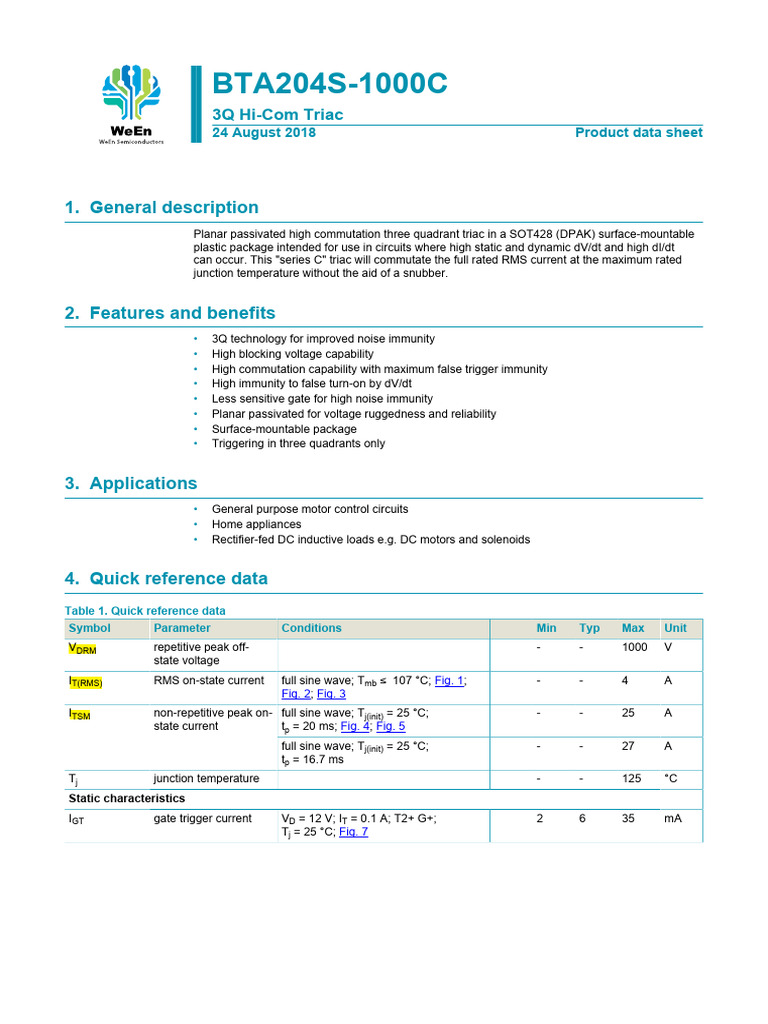 TRIAC_PDF_1 | PDF | Electricity | Electrical Engineering