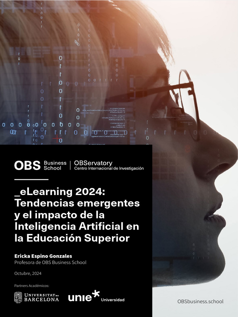 Informe OBS Elearning 2024 | PDF | Inteligencia artificial | Inteligencia (IA) y semántica