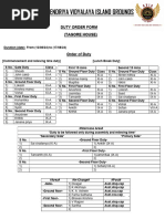 Main Duty List (2024-25) | PDF