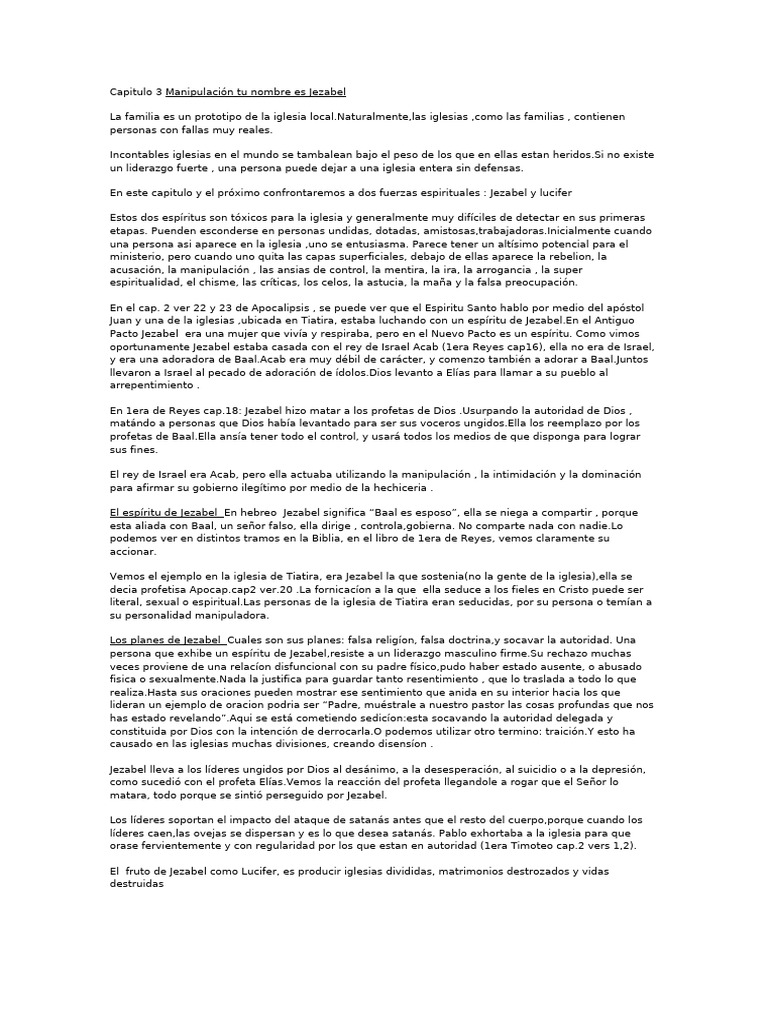 CAP 3 Hechiceria en La Iglesia | PDF | Profeta | Creencia religiosa y doctrina