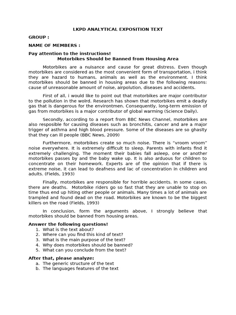 LKPD Analytical Exposition Text TBSM | PDF