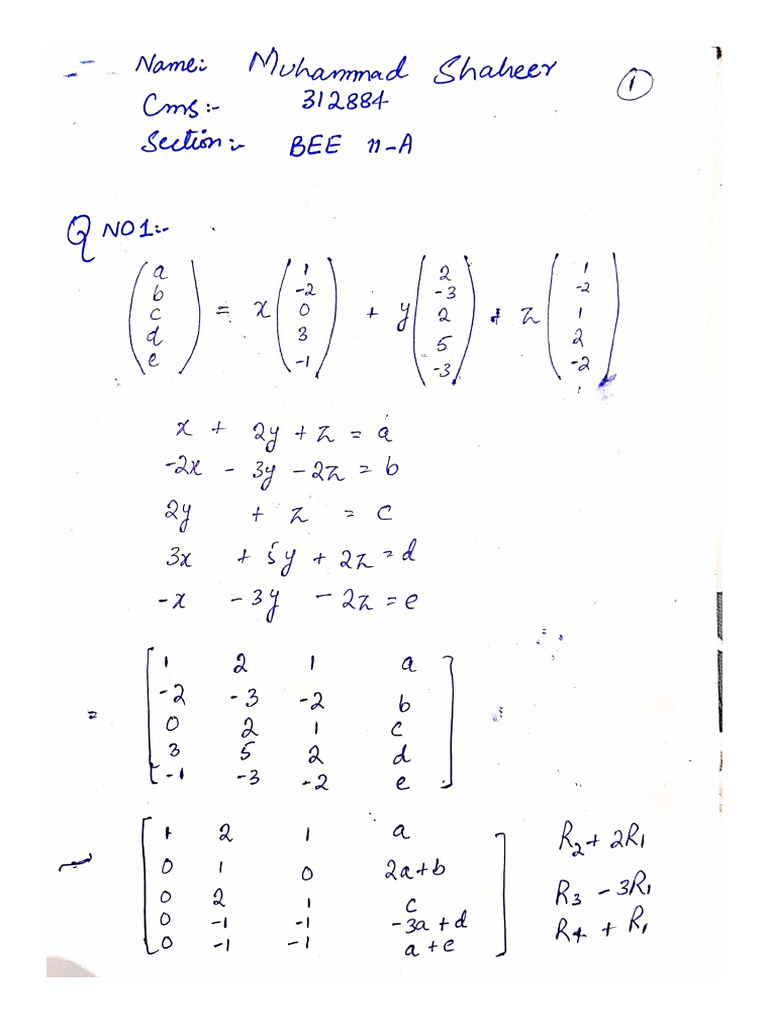 Linear Algebra | PDF