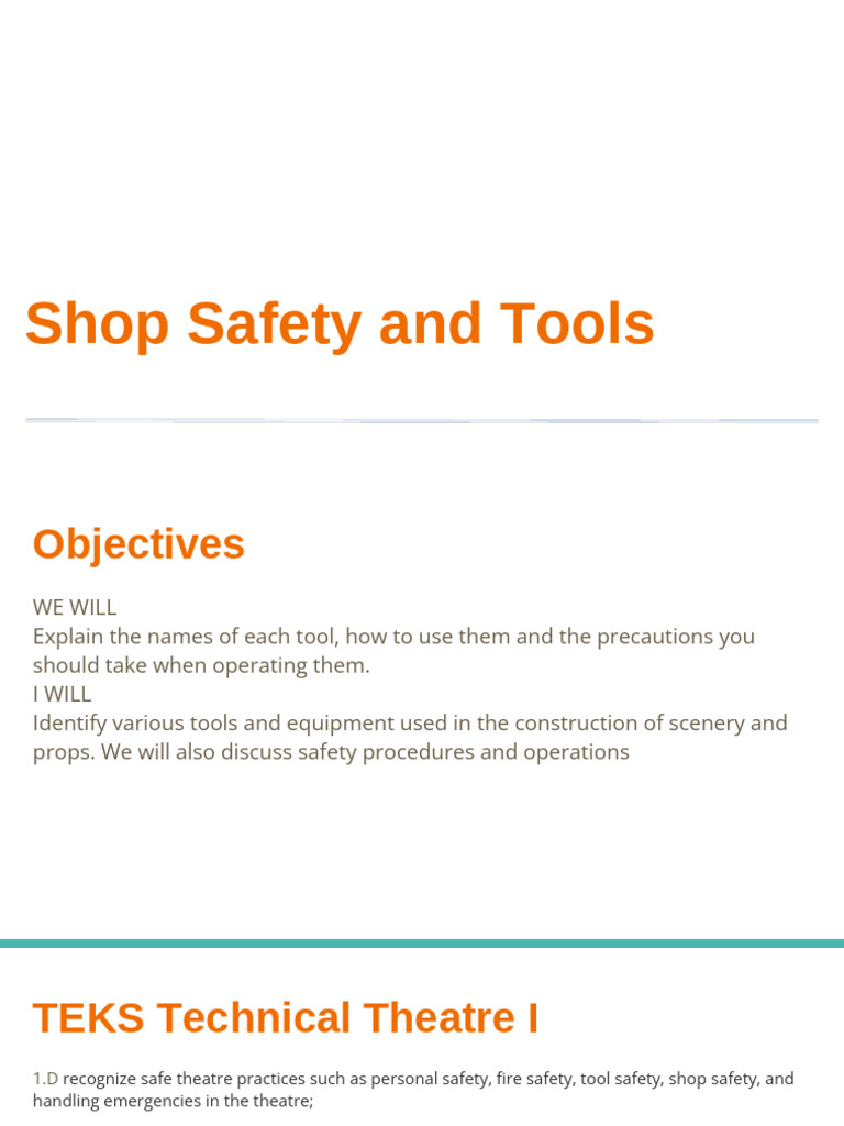 Essential Shop Safety and Tool Guide | PDF | Drill | Screw