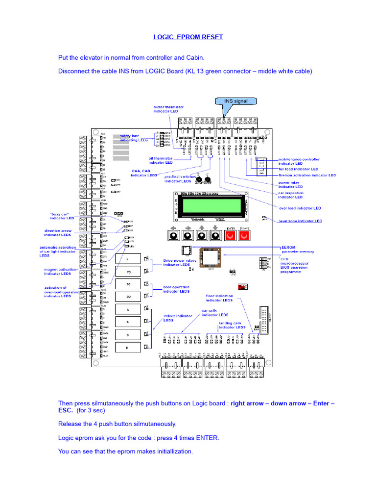 LOGIC RESET parametrat | PDF | Elevator | Switch