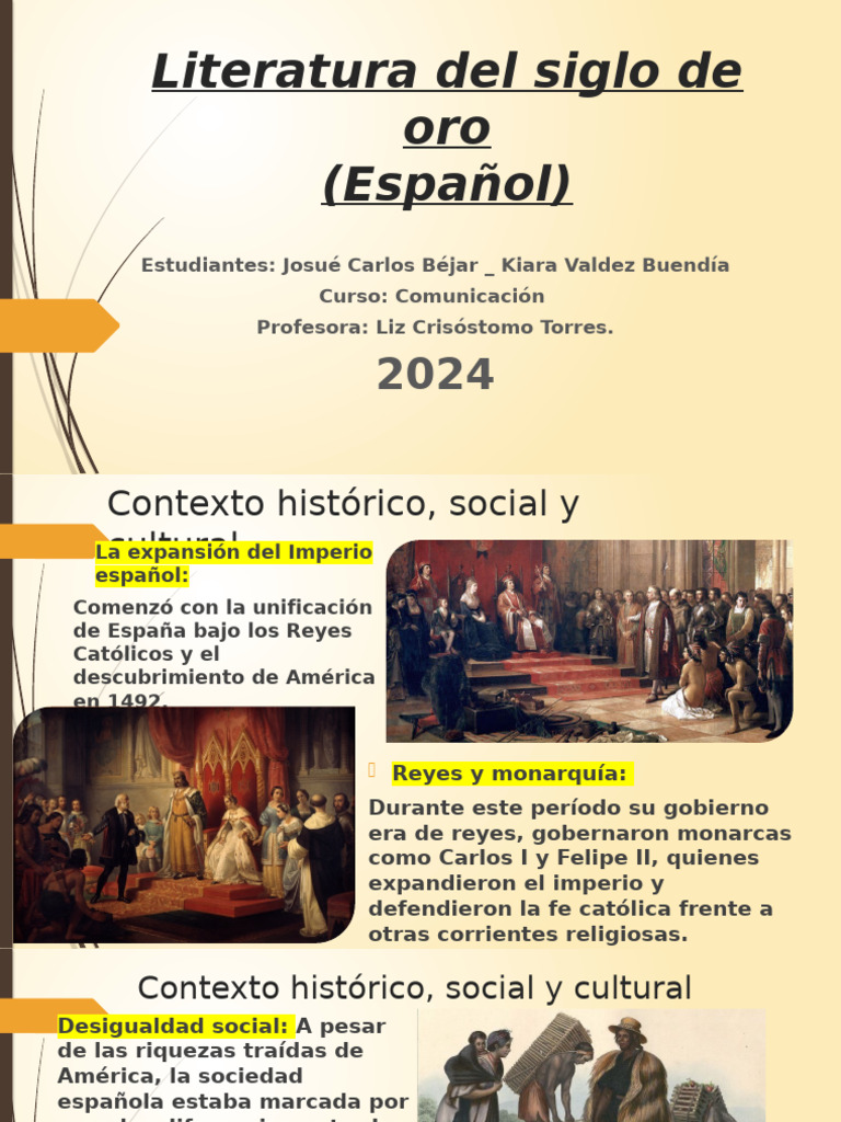 Literatura Del Siglo de Oro | PDF | España