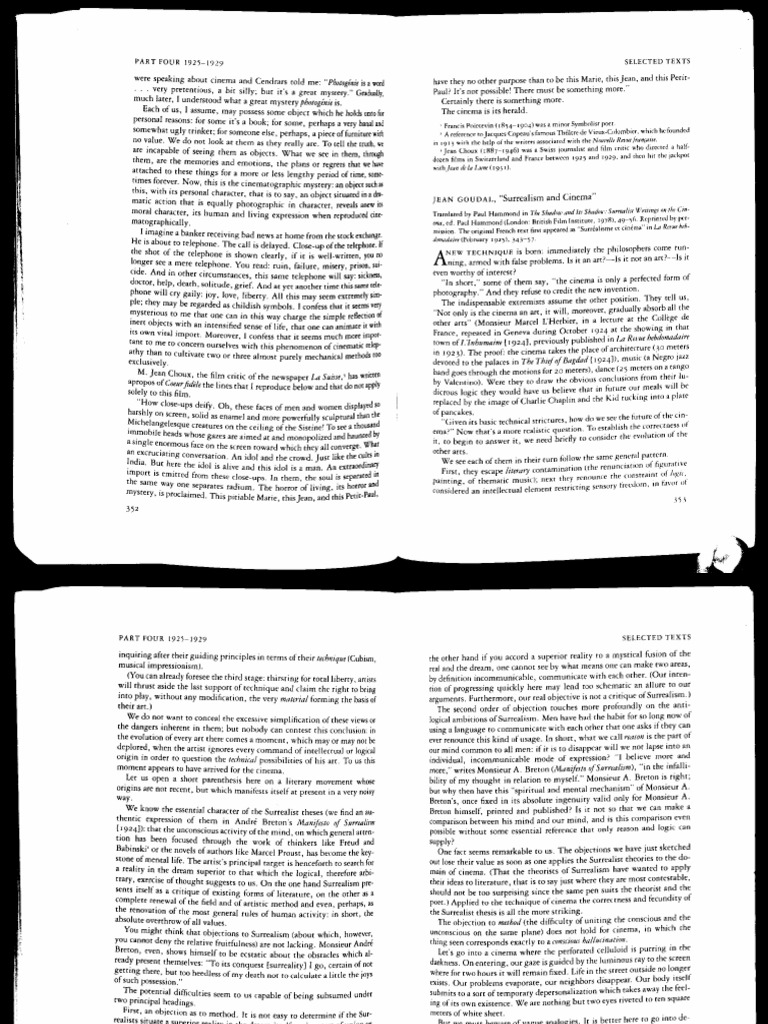 Goudal - Surrealism and Cinema | PDF
