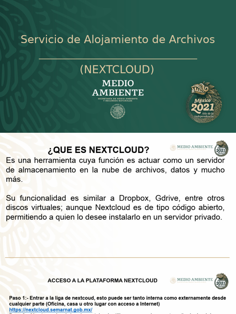 Presentación Nextcloud | PDF | Archivo de computadora | Contraseña