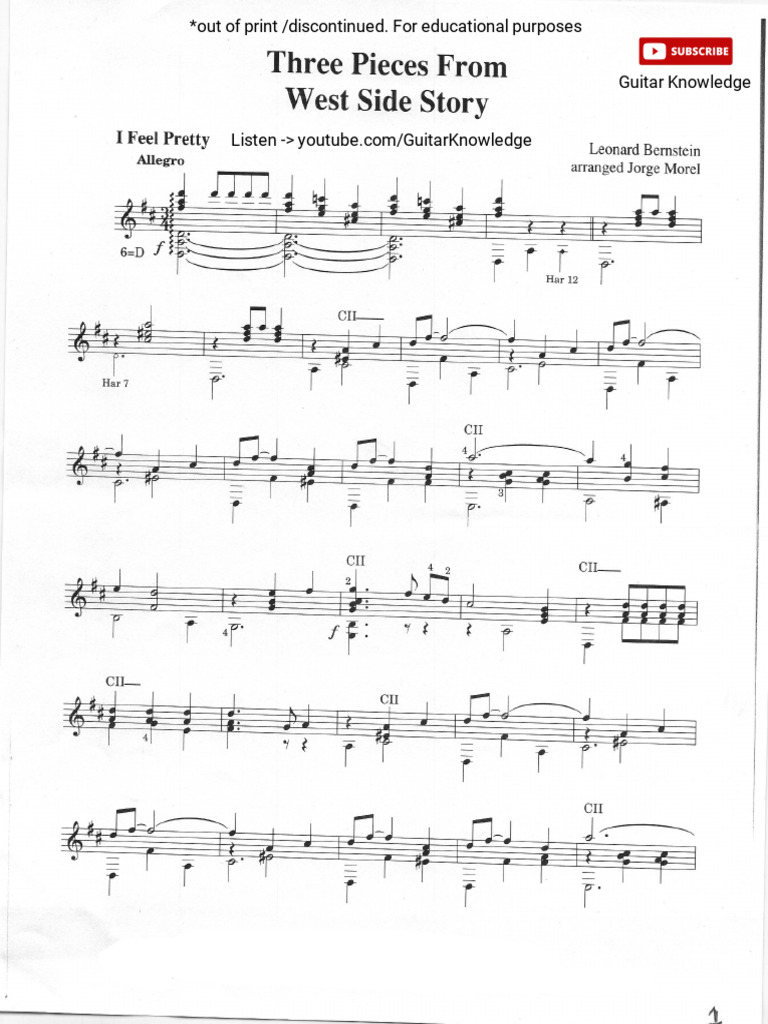 Leonard Bernstein - Three Pieces From West Side Story - Arr. Jorge ...