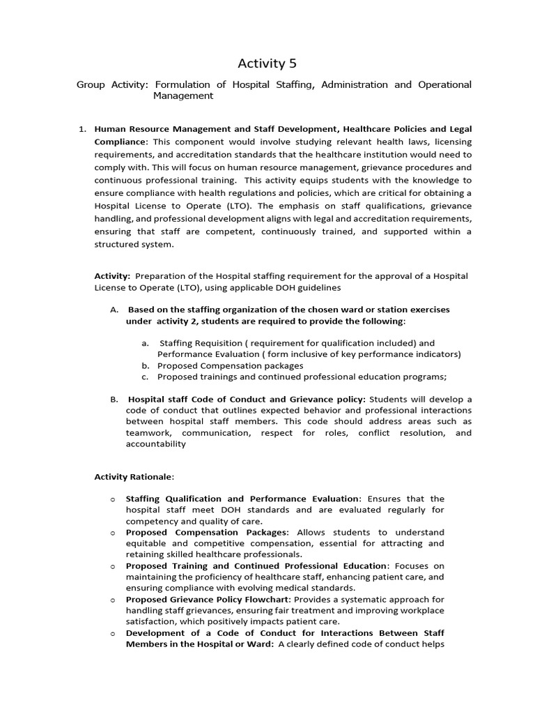 Activity 5 NCM 119 TEA | PDF | Informed Consent | Patient Safety