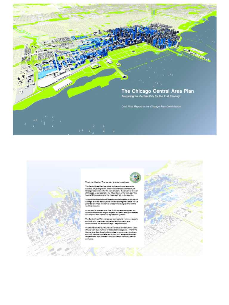 经典项目-The Chicago Central Area Plan 2003-2020（AIA城市设计奖）-SOM | PDF | Chicago | Sustainable City