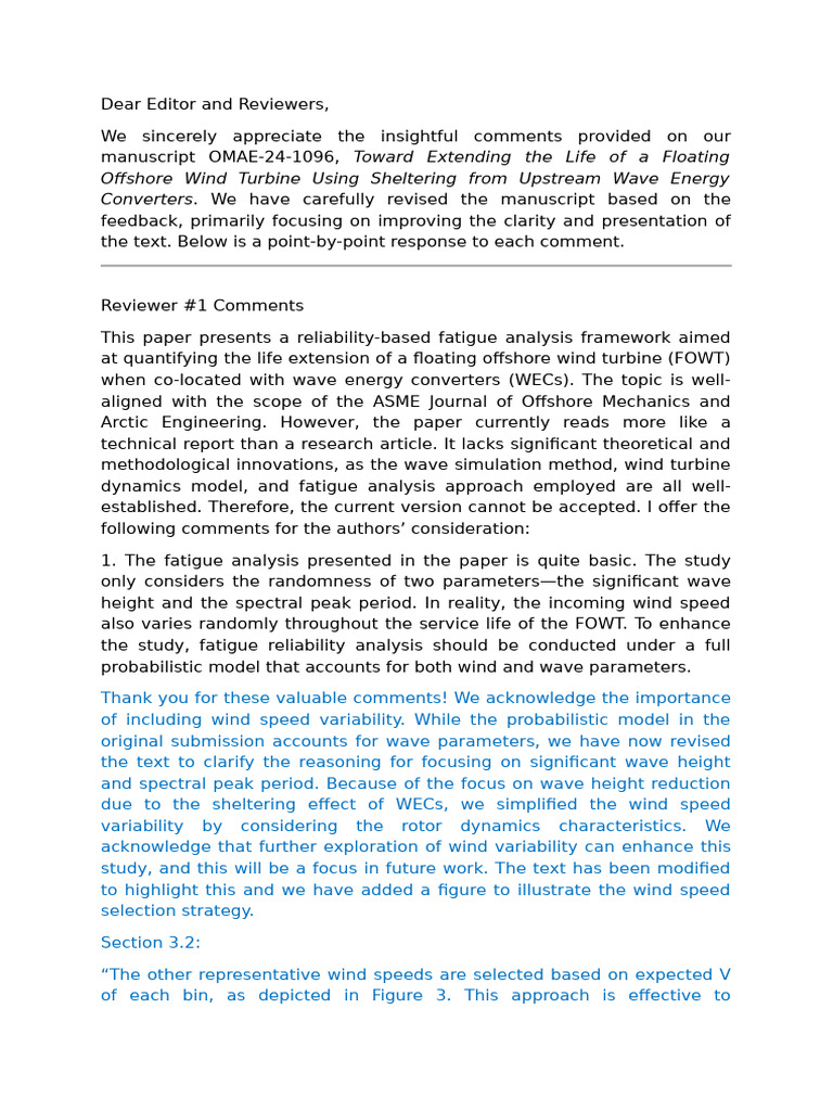 Rebuttal Letter JOMAE - Co-Location | PDF | Reliability Engineering ...