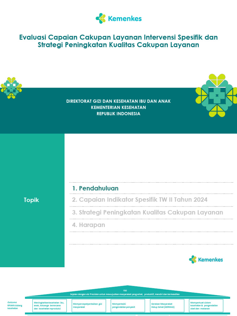 Evaluasi Capaian Cakupan Layanan Intervensi Spesifik Dan Strategi ...