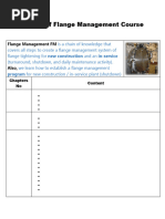 Flange Management Report | PDF | Screw | Nut (Hardware)