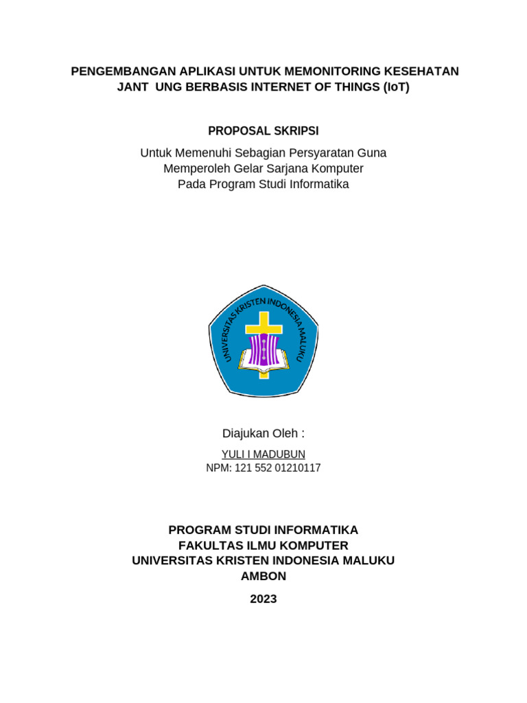 Proposal Skripsi Yuli NEW1 | PDF | Bisnis