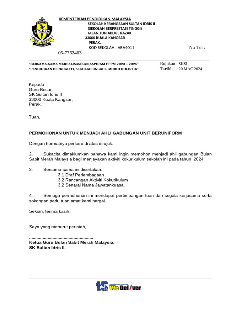 Surat Permohonan Ahli Gabungan Ppim | PDF