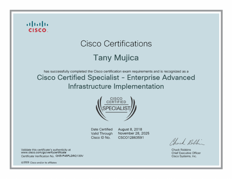 Cisco Certified Specialist Overview | PDF
