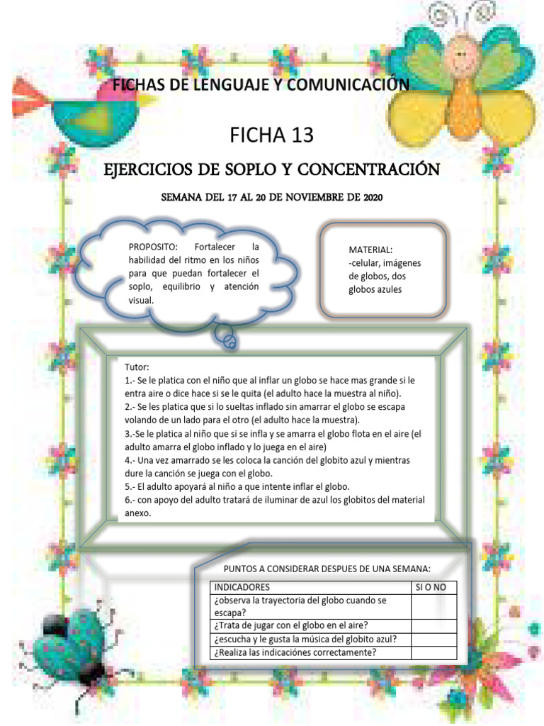 Ficha 13 Lenguaje | PDF