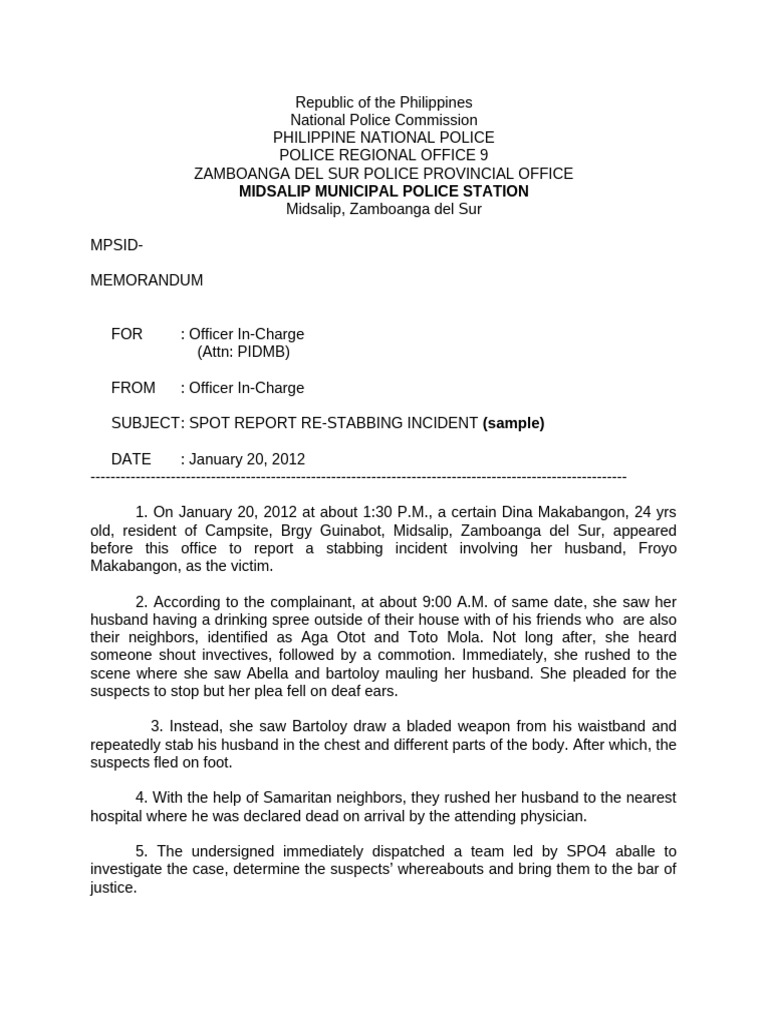 Spot Report | PDF | Social Science