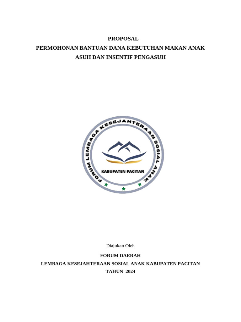Contoh Proposal Anak Yatim | PDF