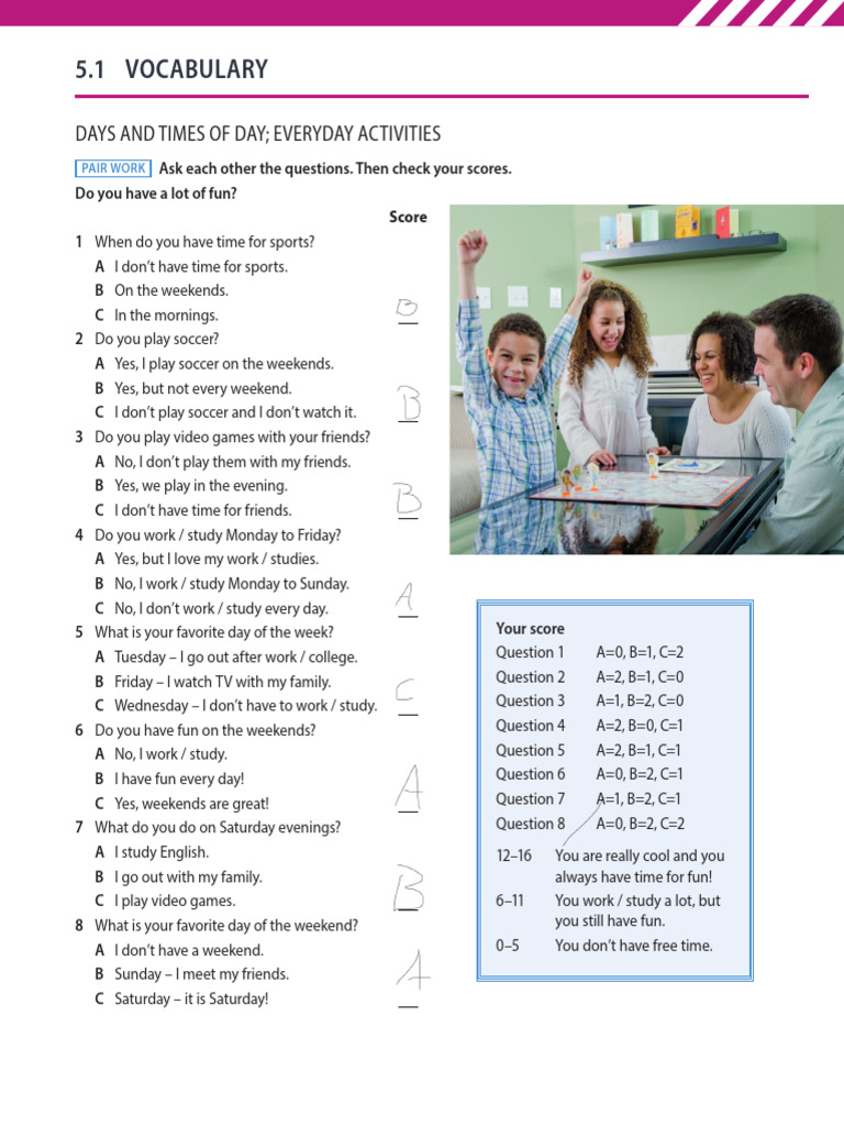 BUS 2.0 Level 1 Lesson Plan 5 Handout 1 | PDF | Language Arts & Discipline