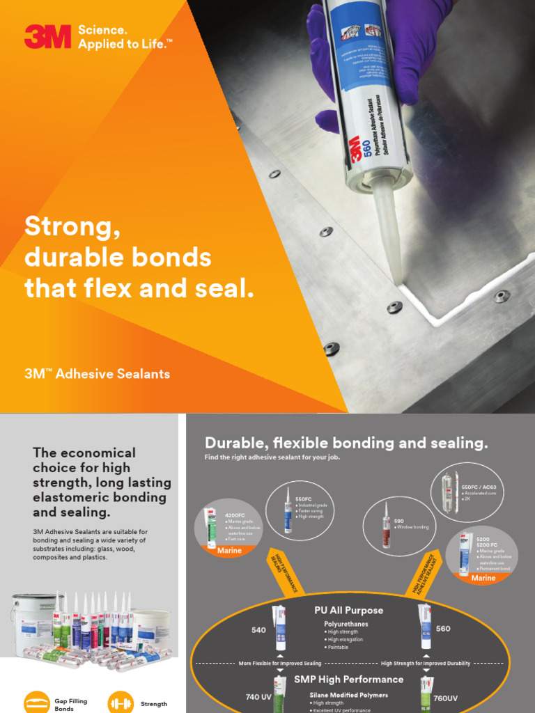 Adhesive Sealants Brochure | PDF | Legal Liability | Strength Of Materials