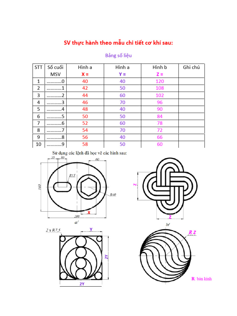 BT3a Chi Tiet Co Khi | PDF