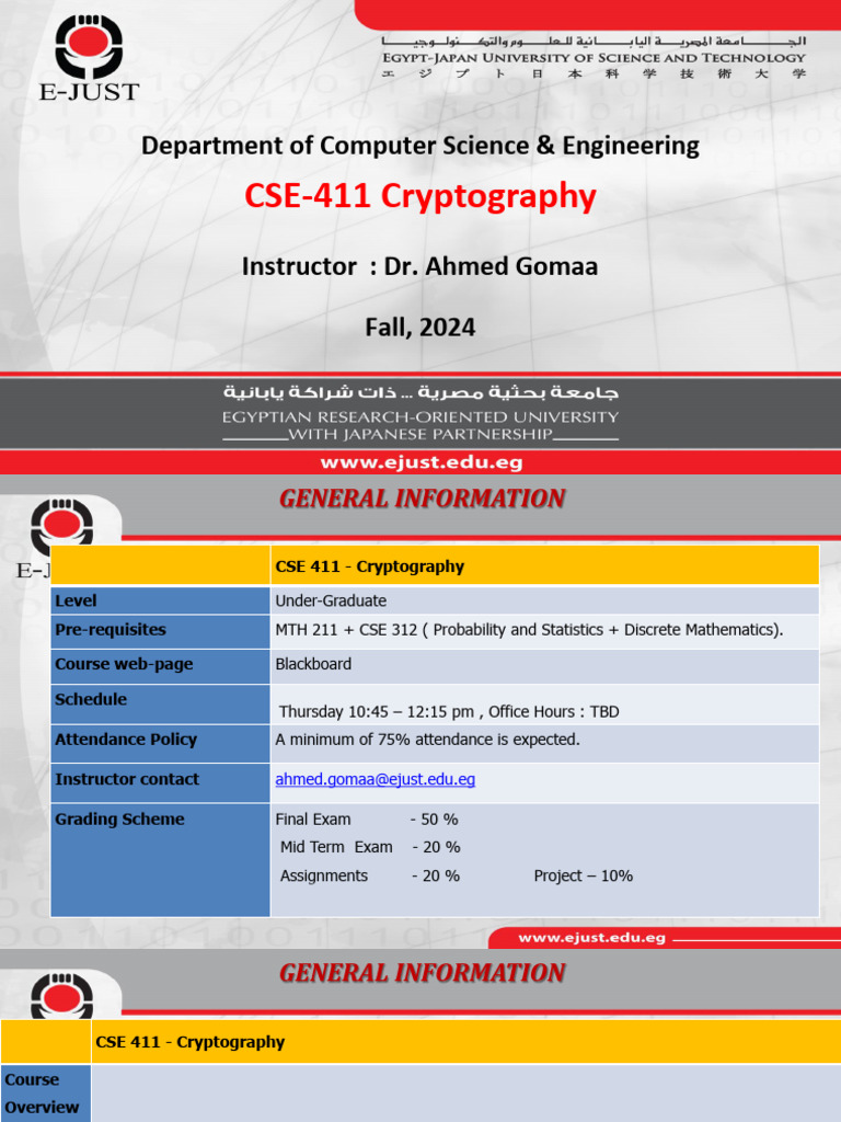 Lecture 1-Overview of Cryptography | PDF | Cryptography | Encryption