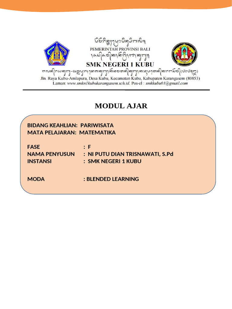 Modul Fase F Matriks | PDF
