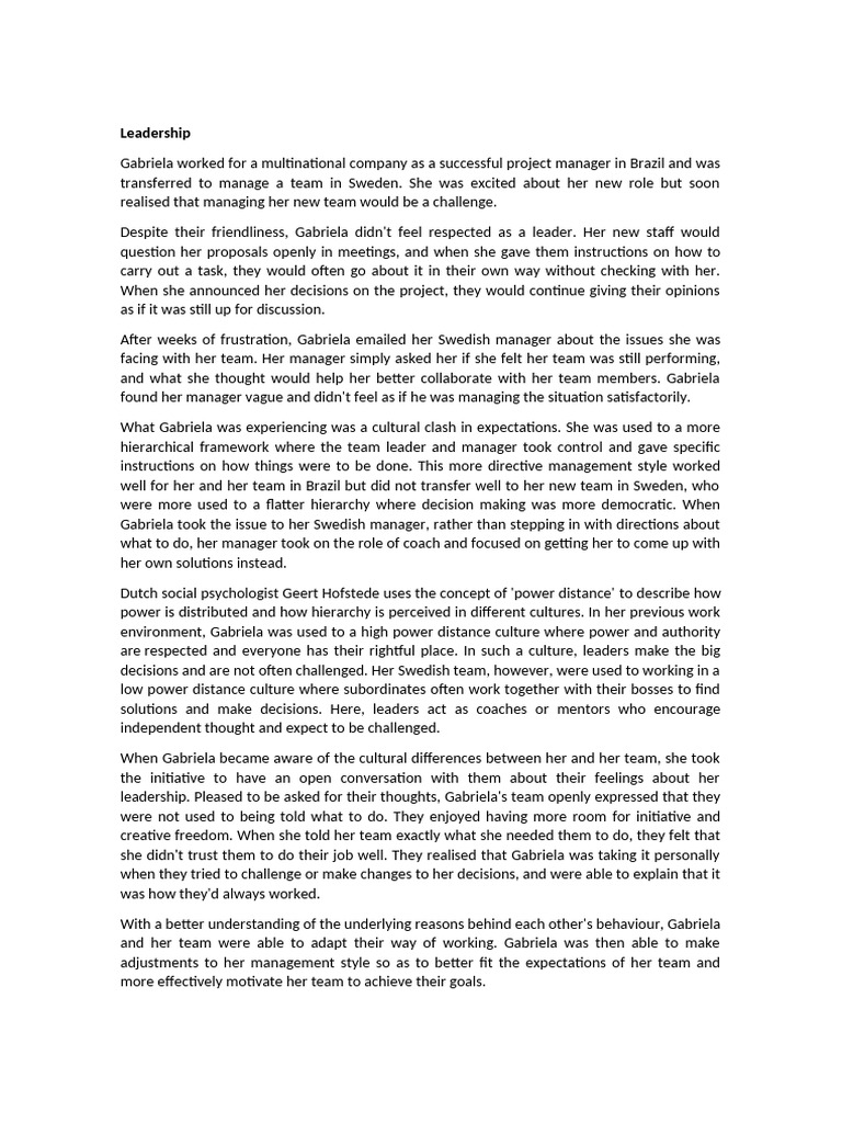 Leadership | PDF | Leadership | Thought