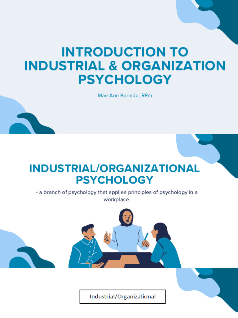 Introduction To IOP | PDF | Industrial And Organizational Psychology | Psychology